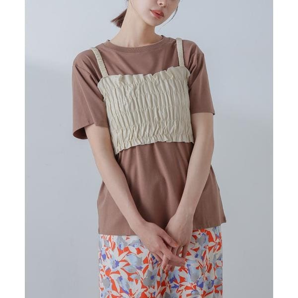 ナノユニバース（NANO universe）/RITA ROW／Poplin smoked body