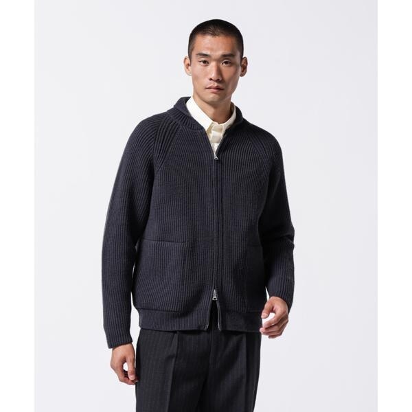 ナノユニバース（NANO universe）/「ASSEMBLANC」フレンチウールスカーフカラージップニット