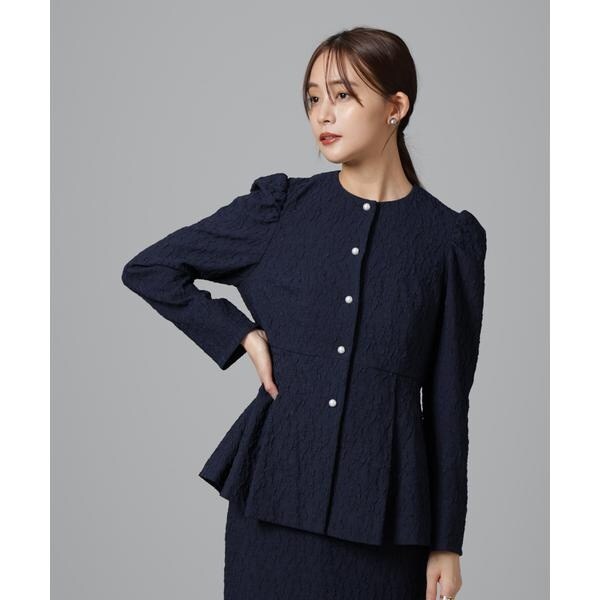 ナノユニバース（NANO universe）/troisiemechaco／パフィージャガード ブラウスジャケット(セットアップ可)