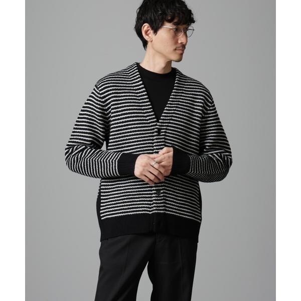 ナノユニバース（NANO universe）/幾何学柄ニットカーディガン