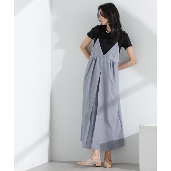 ナノユニバース（NANO universe）/ストライプフレアキャミワンピース