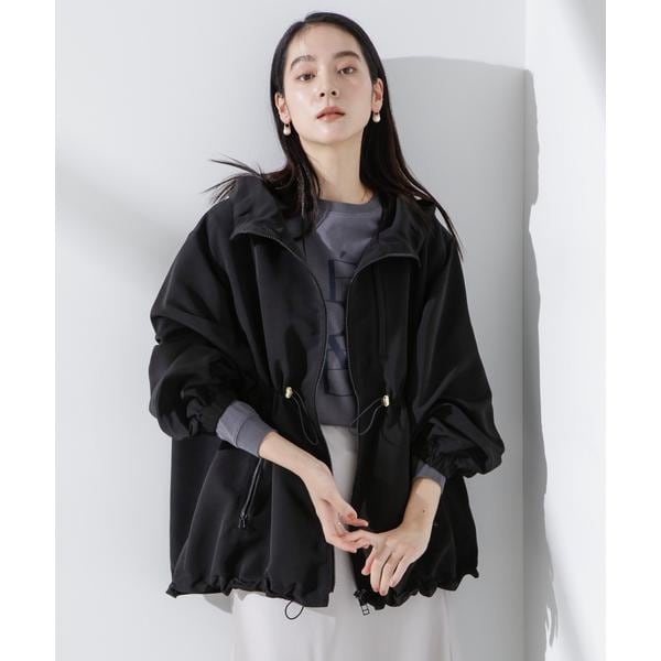 ナノユニバース（NANO universe）/撥水グログランフードブルゾン