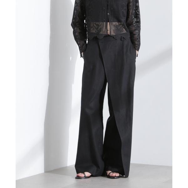 ナノユニバース（NANO universe）/リネン混ラップパンツ(セットアップ可)