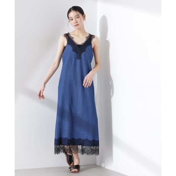 ナノユニバース（NANO universe）/レースディティールデニムドレス