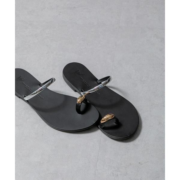 ナノユニバース（NANO universe）/NICOLAS LAINAS／別注 メタルパーツ フラットサンダル