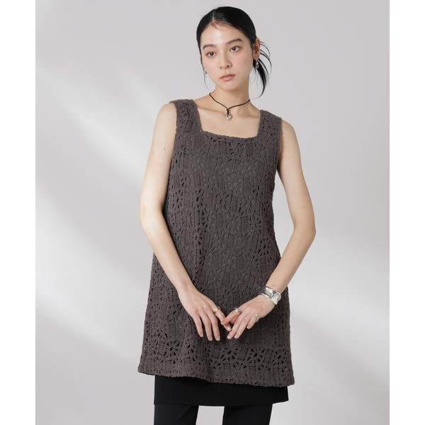 ナノユニバース（NANO universe）/コットンコードレースミニワンピース(セットアップ可)