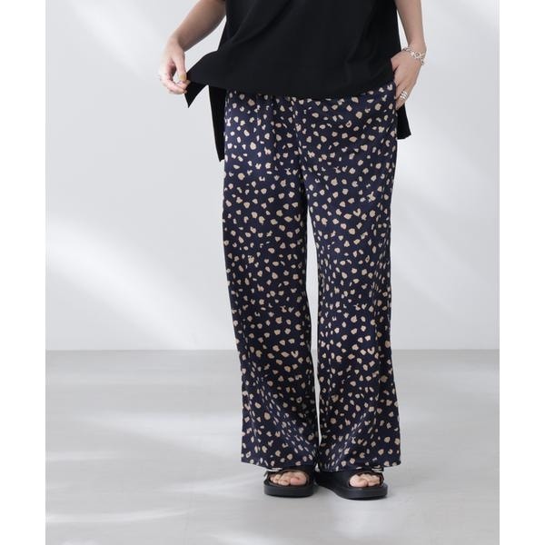 ナノユニバース（NANO universe）/レオパードプリントイージーワイドパンツ