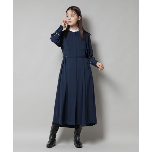 ナノユニバース（NANO universe）/スタンドバイカラーベルト付きワンピース