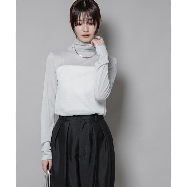 ナノユニバース（NANO universe）/ラメシアータートルカットトップス