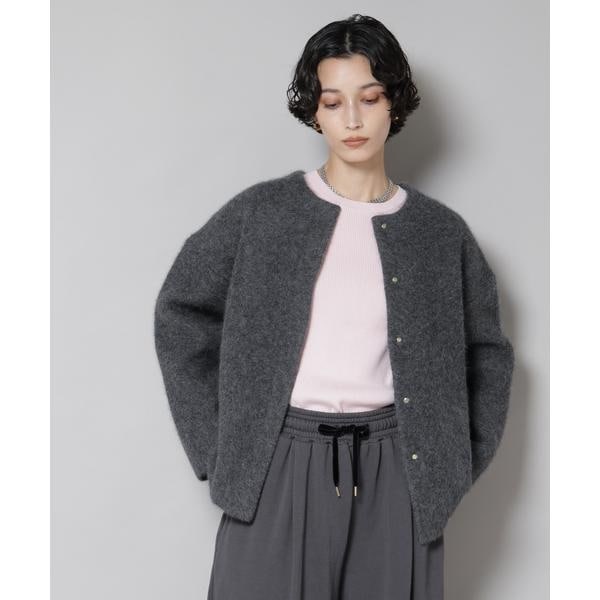 ナノユニバース（NANO universe）/ウォッシャブルフォックスリバーニットジャケット