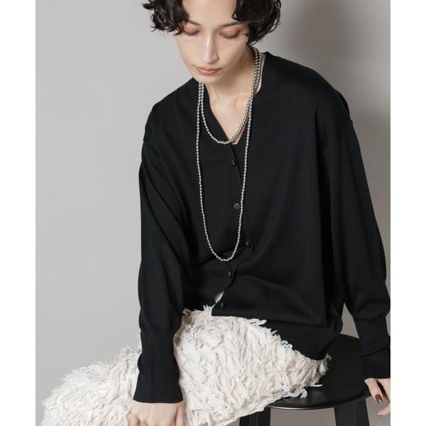 ナノユニバース（NANO universe）/毛玉レスニット2wayカシュクールカーディガン