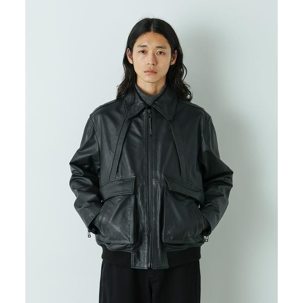 ナノユニバース（NANO universe）/「HOTEL PALACE」 シングルライダース レザーJKT