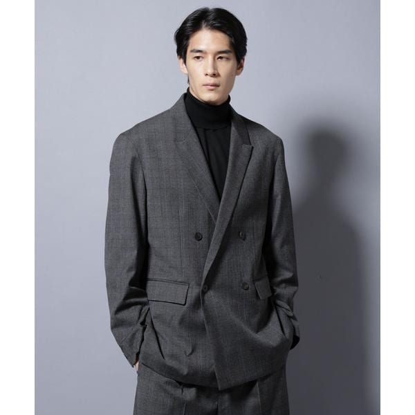 ナノユニバース（NANO universe）/DELEGANTE グレンチェックW−Brethted ジャケット（セットアップ可）