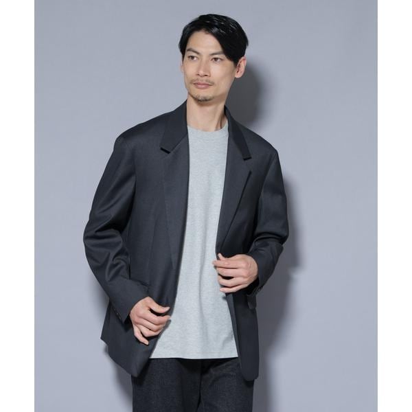 ナノユニバース（NANO universe）/DELEGANTEエアリーサキソニー グリッターストライプテーラードジャケット(