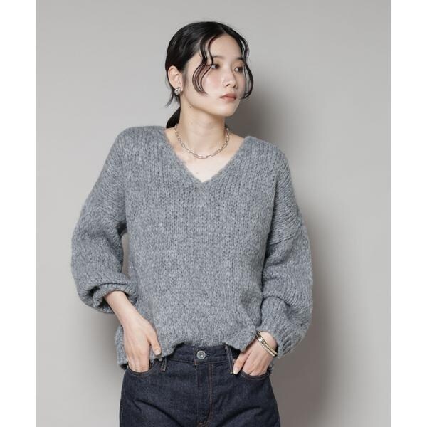 ナノユニバース（NANO universe）/TRICOTS JEAN MARC／Vネックプルオーバー