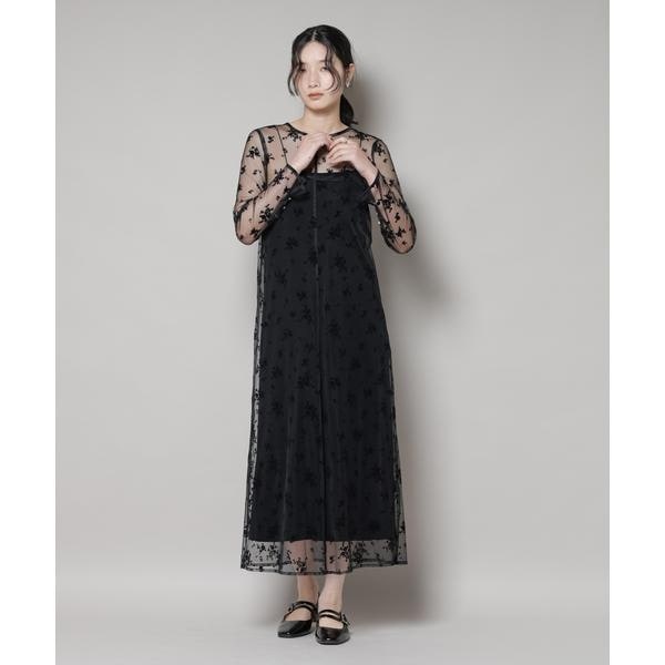 ナノユニバース（NANO universe）/kaene／フロッキーベロア2wayドレス