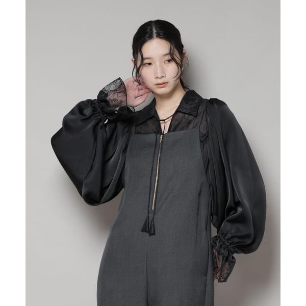 ナノユニバース（NANO universe）/レースコンビギャザーブラウス