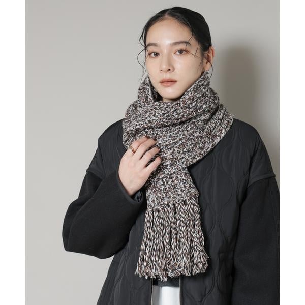 ナノユニバース（NANO universe）/ミックスカラーニットストール