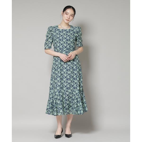 ナノユニバース（NANO universe）/troisieme chaco／CUT JACQUARD PRINT ワンピース