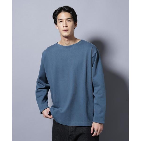 ナノユニバース（NANO universe）/天竺ヘビーコットンボートネックＴシャツ 長袖