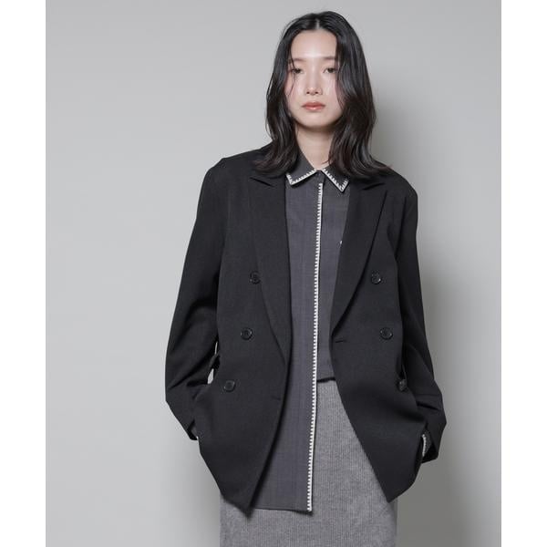 ナノユニバース（NANO universe）/ストレッチサージダブルジャケット(セットアップ可)