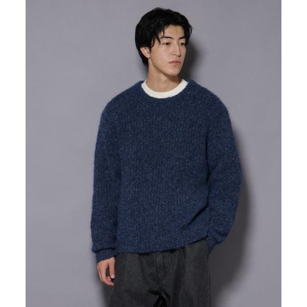 ナノユニバース（NANO universe）/ウールミックスローゲージニット