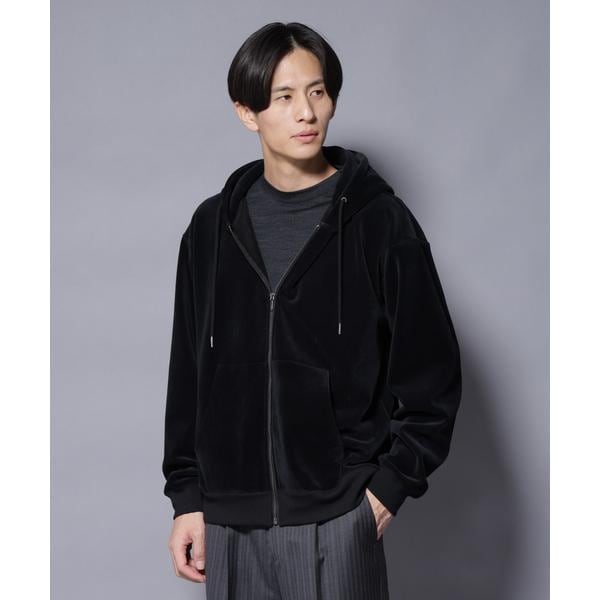 ナノユニバース（NANO universe）/クロコ加工フリース ZIPパーカ