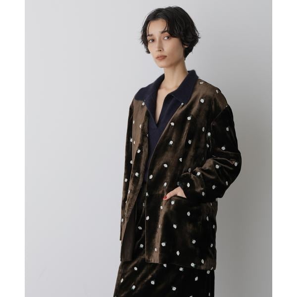 ナノユニバース（NANO universe）/「STEVELOUR」ベロアブルームジャケット(セットアップ可)