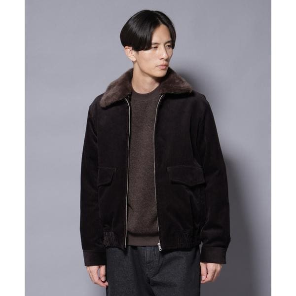 ナノユニバース（NANO universe）/アタッチドカラー コットンコーデュロイブルゾン