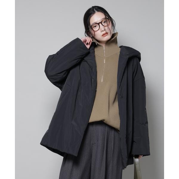 ナノユニバース（NANO universe）/ETHERMALOFT(R)AEROGEL 中綿フードコクーンコート