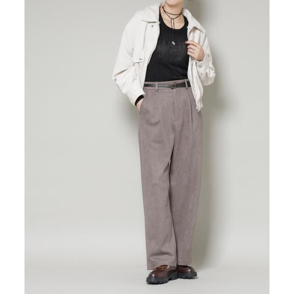 ナノユニバース（NANO universe）/フェイクスエードタックパンツ