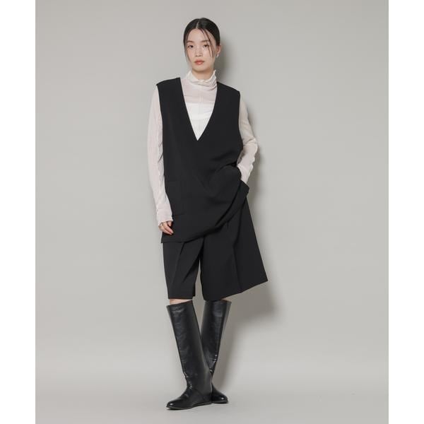 【NEW】ナノユニバース（NANO universe）/Vネックベスト×ハーフパンツ セットアップ