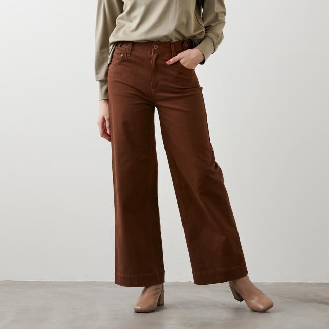 アル・ディ・ラ（AL DI LA）/コットンストレッチバギーパンツ