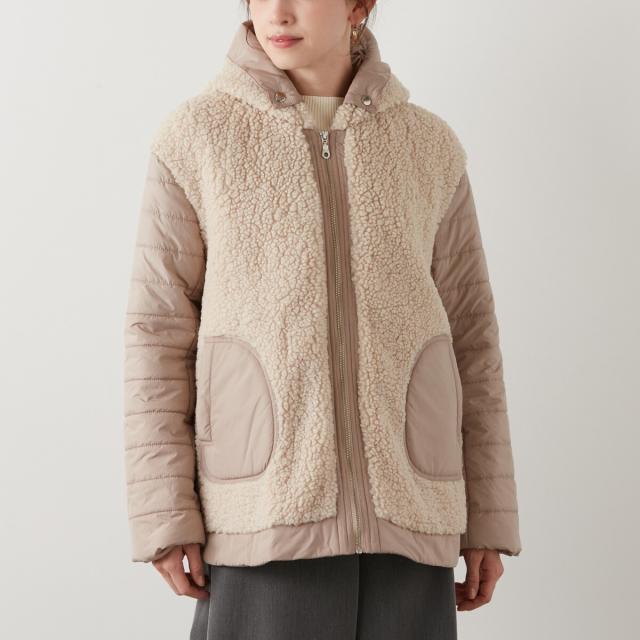 アル・ディ・ラ（AL DI LA）/ボアコンビ中綿ジャケット