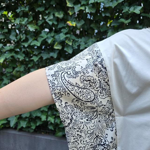 アル・ディ・ラ（AL DI LA）/[ 洗える ] ゆったりシルエット切り替え柄