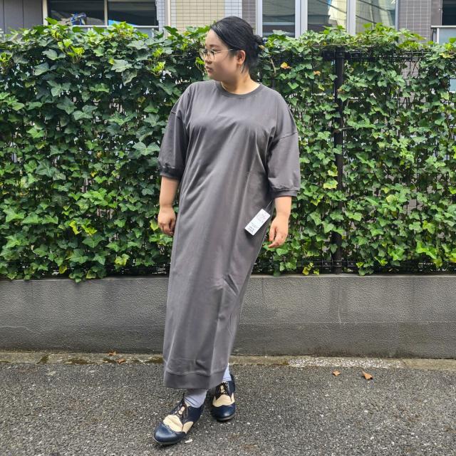 アル・ディ・ラ（AL DI LA）/［洗える］無地トレーナワンピース