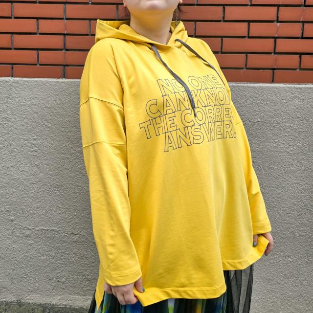 アル・ディ・ラ（AL DI LA）/ロゴ入り裏毛チュニック