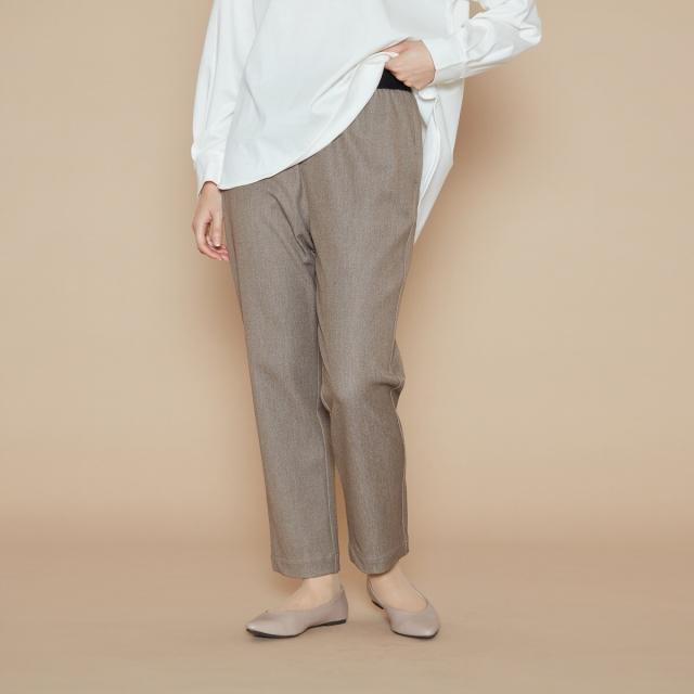 アル・ディ・ラ（AL DI LA）/「洗える」［ストレッチ］吸湿発熱テーパードパンツ