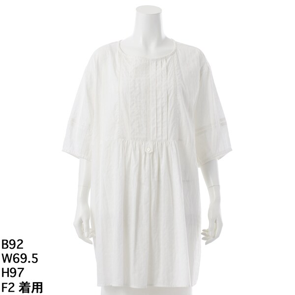 アル・ディ・ラ（AL DI LA）/【洗える】ジャガード柄チュニック