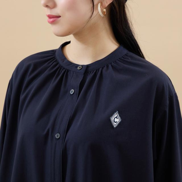 アル・ディ・ラ（AL DI LA）/【洗える】『C』ロゴシャツワンピース