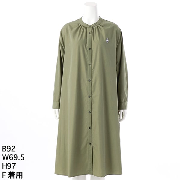 アル・ディ・ラ（AL DI LA）/【洗える】『C』ロゴシャツワンピース