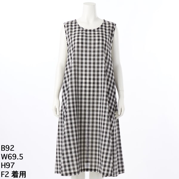 アル・ディ・ラ（AL DI LA）/チェックノースリワンピース