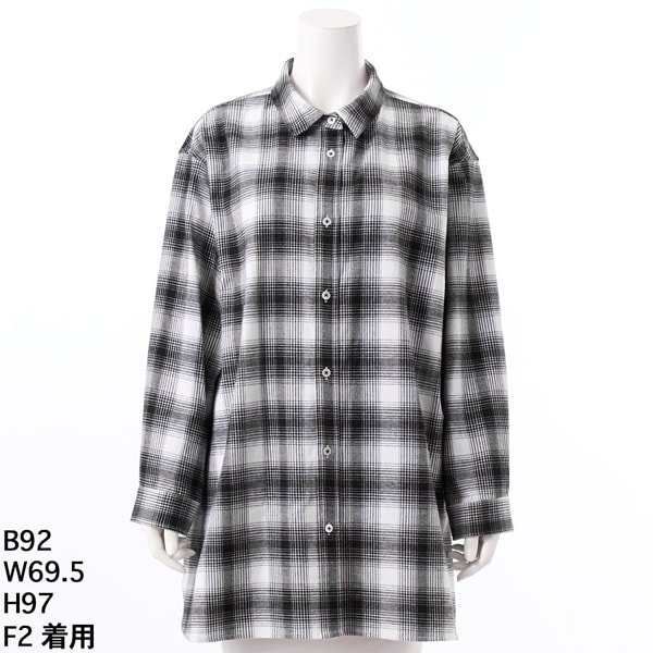 アル・ディ・ラ（AL DI LA）/【 洗える・起毛 】チェック柄ツイルシャツ