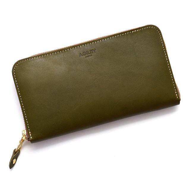 アジリティー アッファ（AGILITY Affa）/トラント【カードがたくさん入る財布】栃木レザー/カーキ