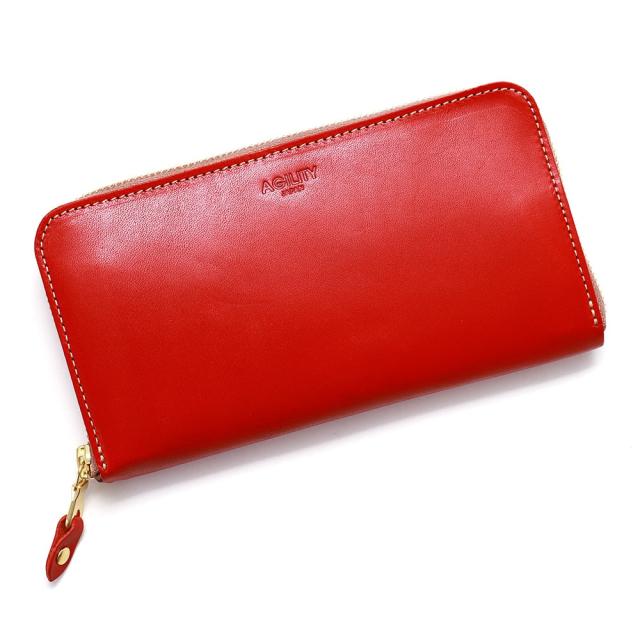 アジリティー アッファ（AGILITY Affa）/トラント【カードがたくさん入る財布】栃木レザー/レッド