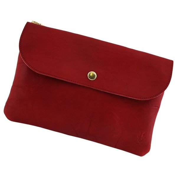 アジリティー アッファ（AGILITY Affa）/ポピエール/栃木しぼり(レッド)【クラッチバッグ ショルダーバッグ】