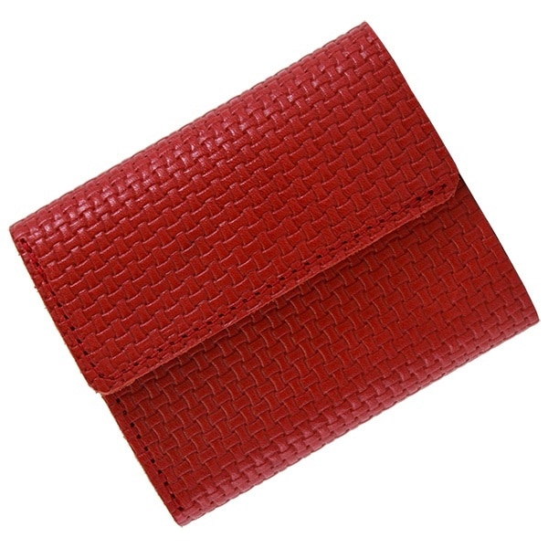 アジリティーアッファ（AGILITY Affa）/パルマ/メッシュエンボス(レッド)【ミニ財布 三つ折財布】