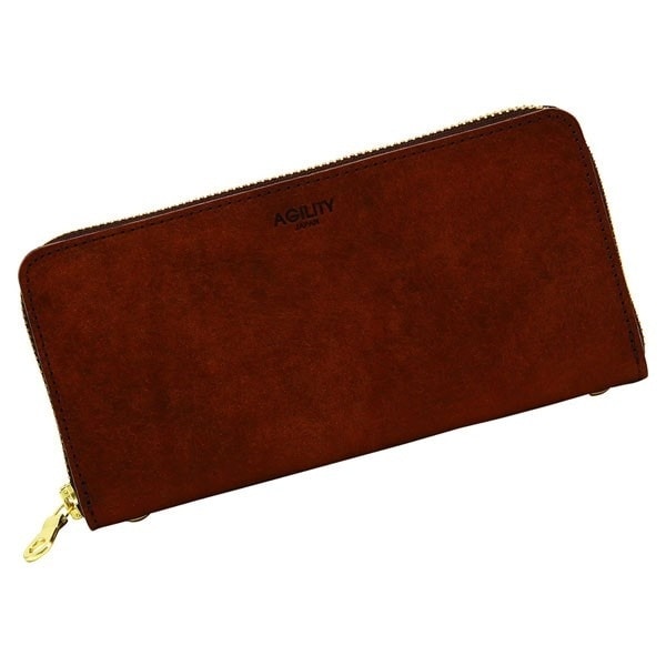 アジリティーアッファ（AGILITY Affa）/グロット/プエブロ(チョコ)【長財布 ラウンドファスナー】