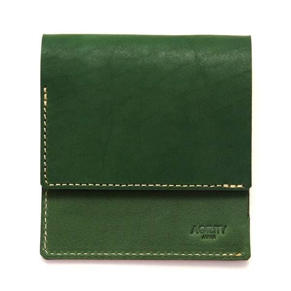 アジリティー アッファ（AGILITY Affa）/セミウォレット/東京レザー(グリーン)【ミニ財布 スナップ式】