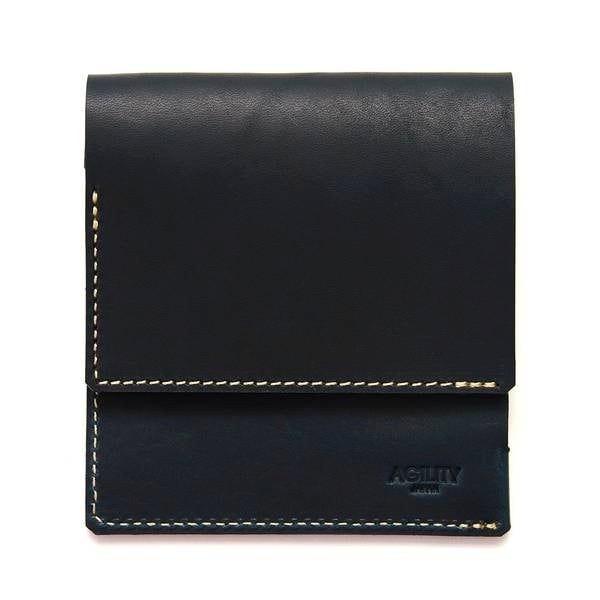 アジリティー アッファ（AGILITY Affa）/セミウォレット/東京レザー(ネイビー)【ミニ財布 スナップ式】